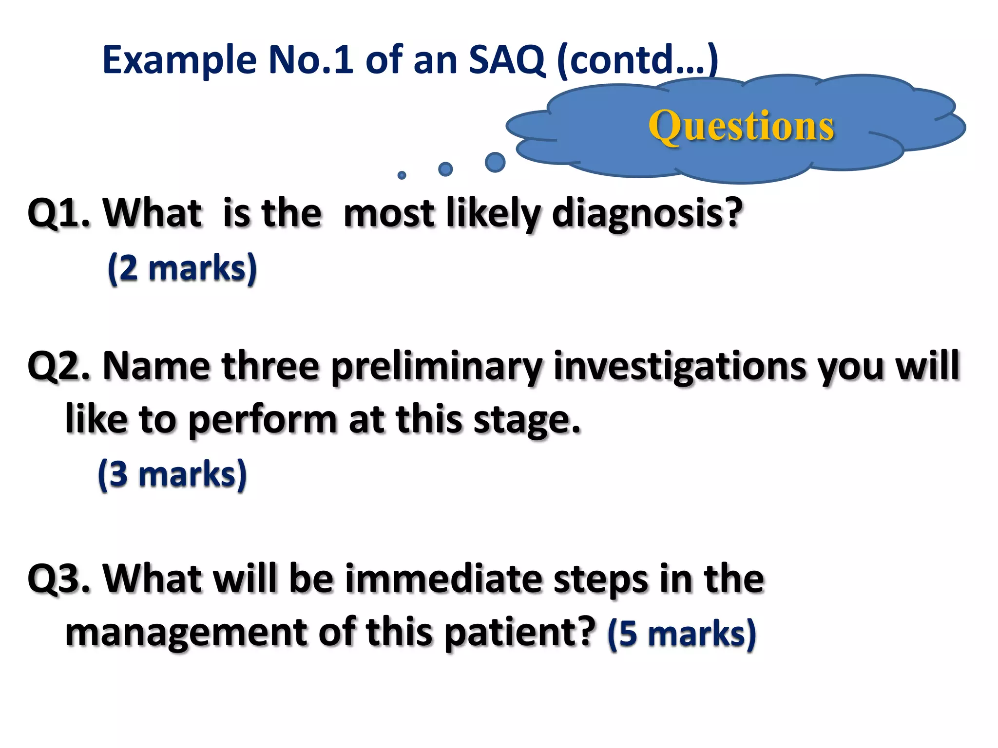 Developing short answer questions (sa qs) | PPTX