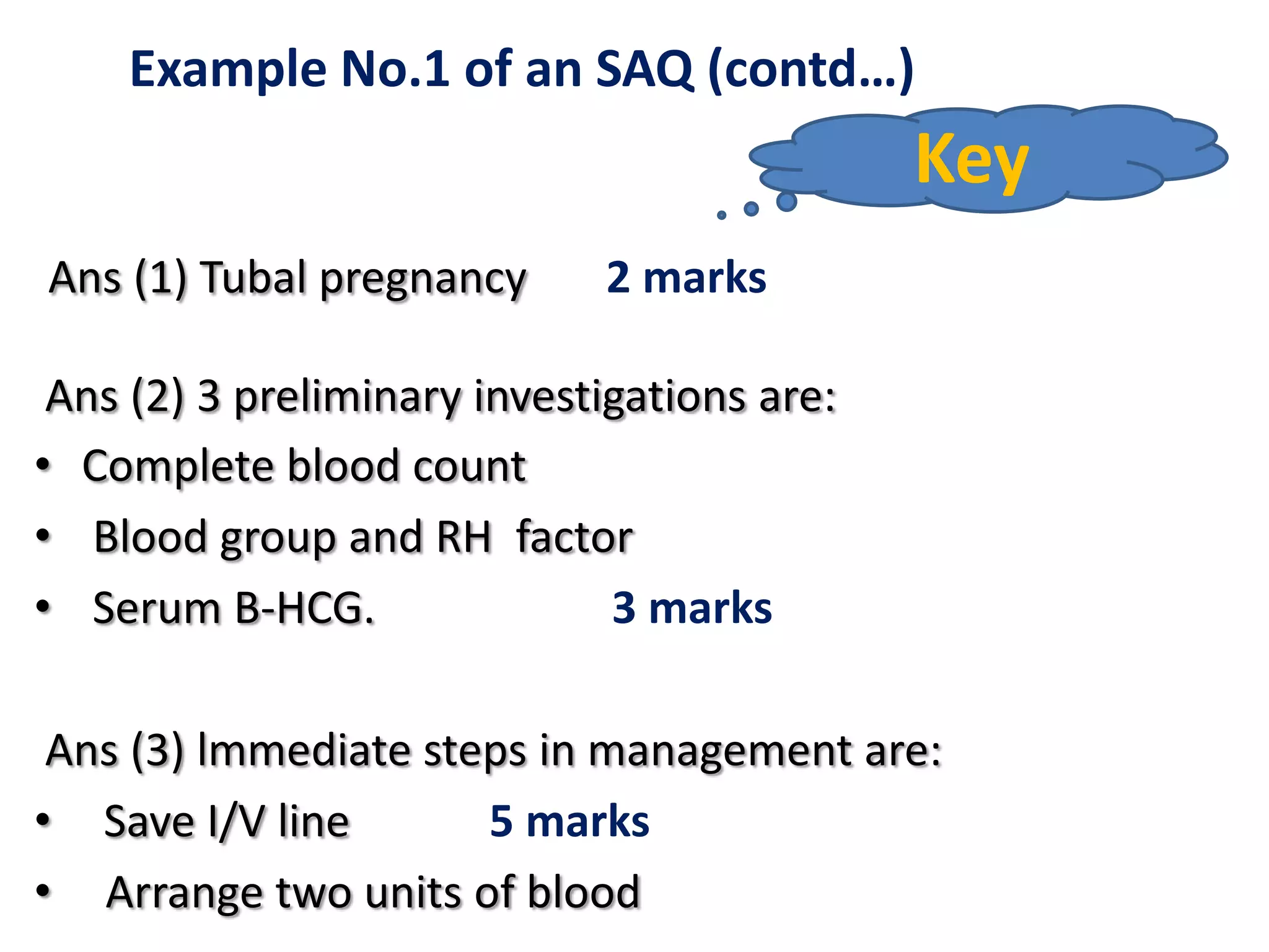 Developing short answer questions (sa qs) | PPTX