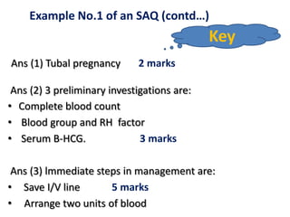 Developing short answer questions (sa qs) | PPTX