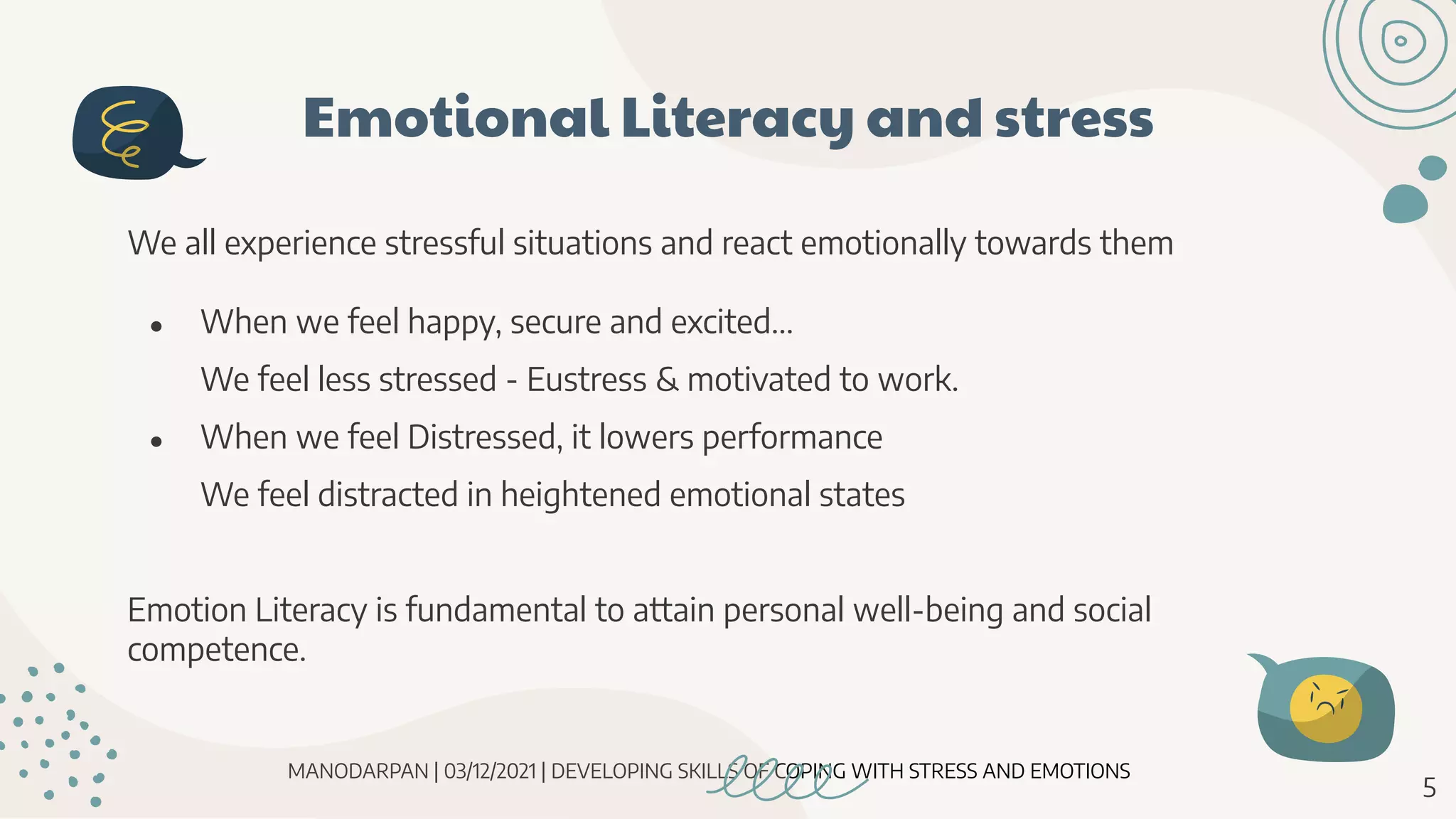 Developing skills to cope with stress and emotions manodarpan | PPT | Free Download