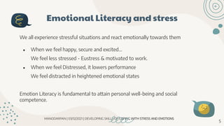 Developing skills to cope with stress and emotions manodarpan | PPT