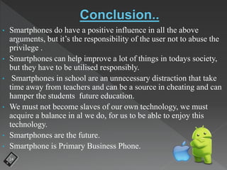 Developing smartphones | PPTX