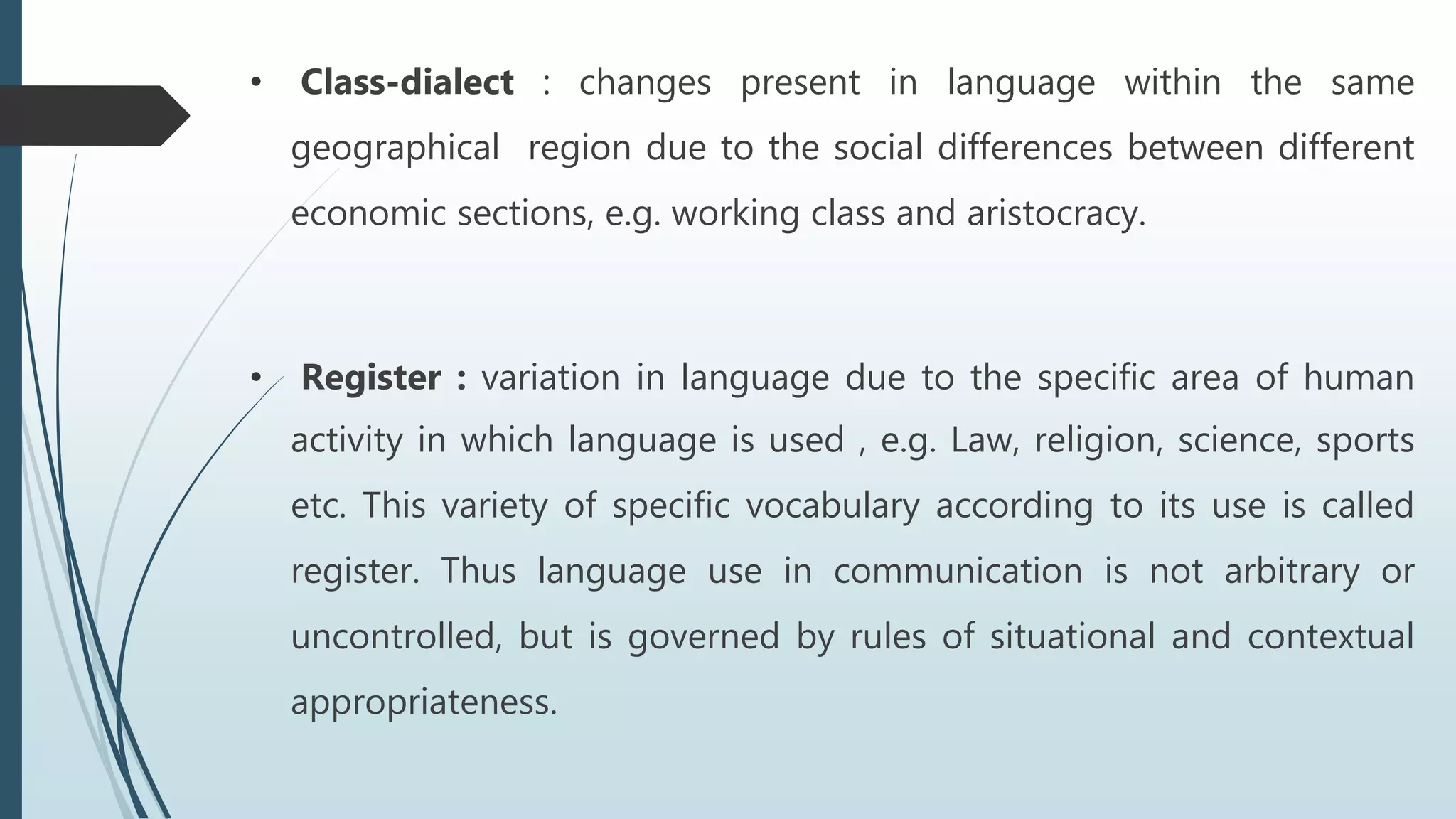Developing socio linguistics awareness in the indian classroom | PPTX