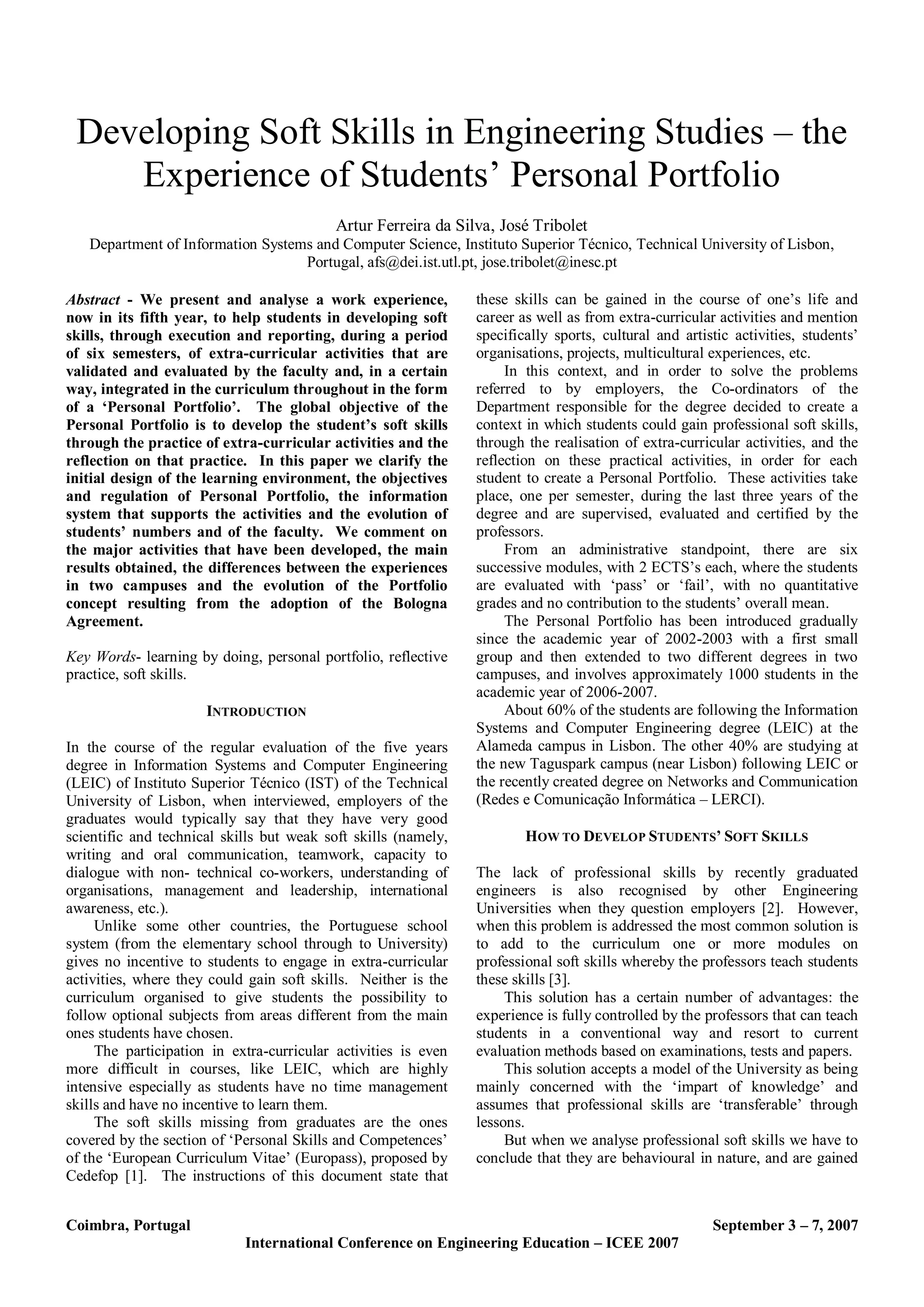 Developing soft skills | PDF