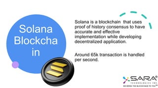 Developing Solana Blockchain | PPT