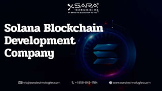 Developing Solana Blockchain | PPT