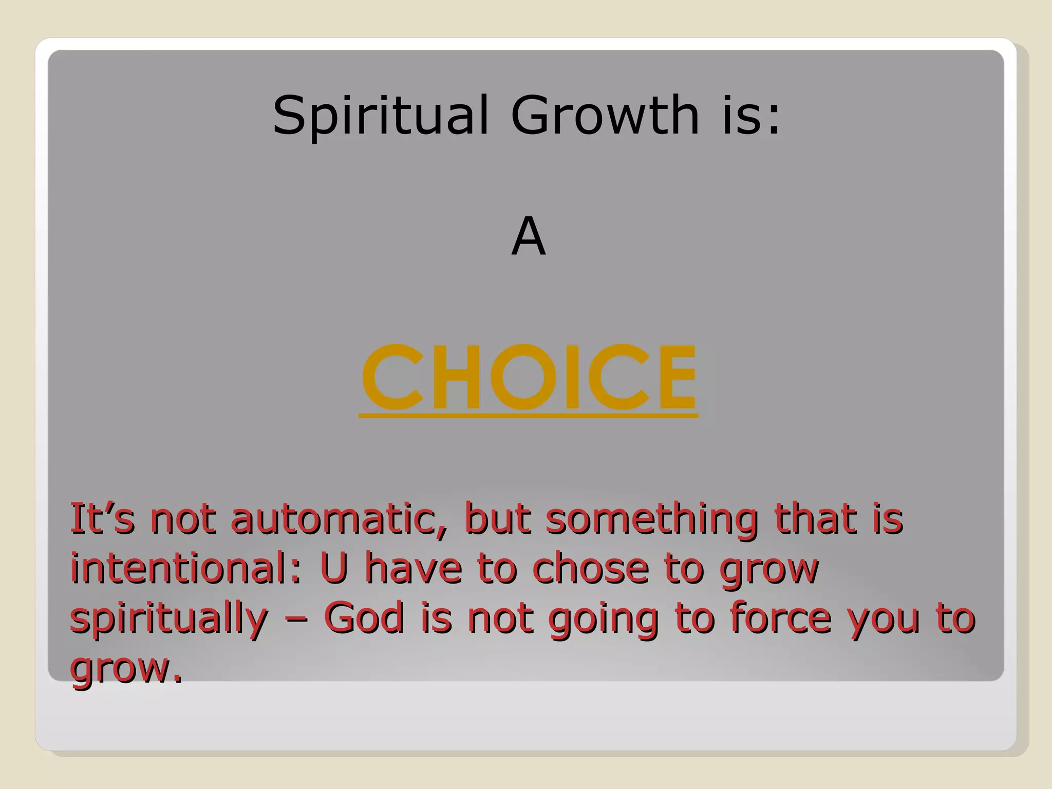 Developing spiritual maturity part 1: becoming a disciple | PPT ...