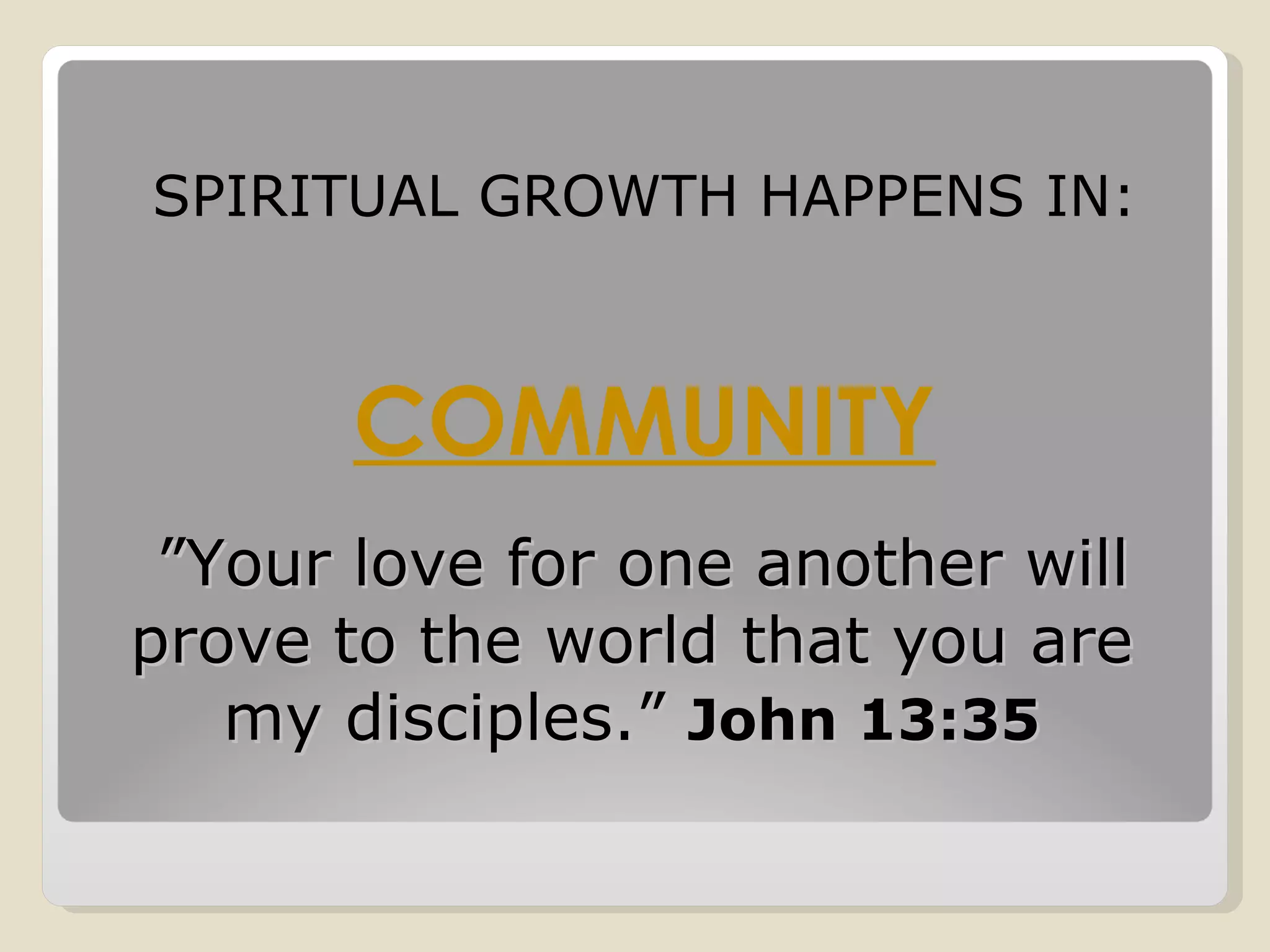 Developing spiritual maturity part 1: becoming a disciple | PPT
