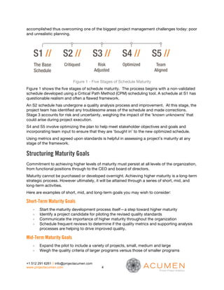 Developing Standards for Enterprise Schedule Quality | PDF