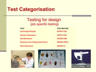Developing Stone Test Programmes | PPT