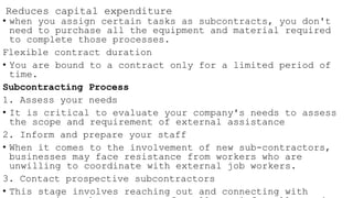 Developing Strategic and Tactical Plans and Subcontracting,.pptx