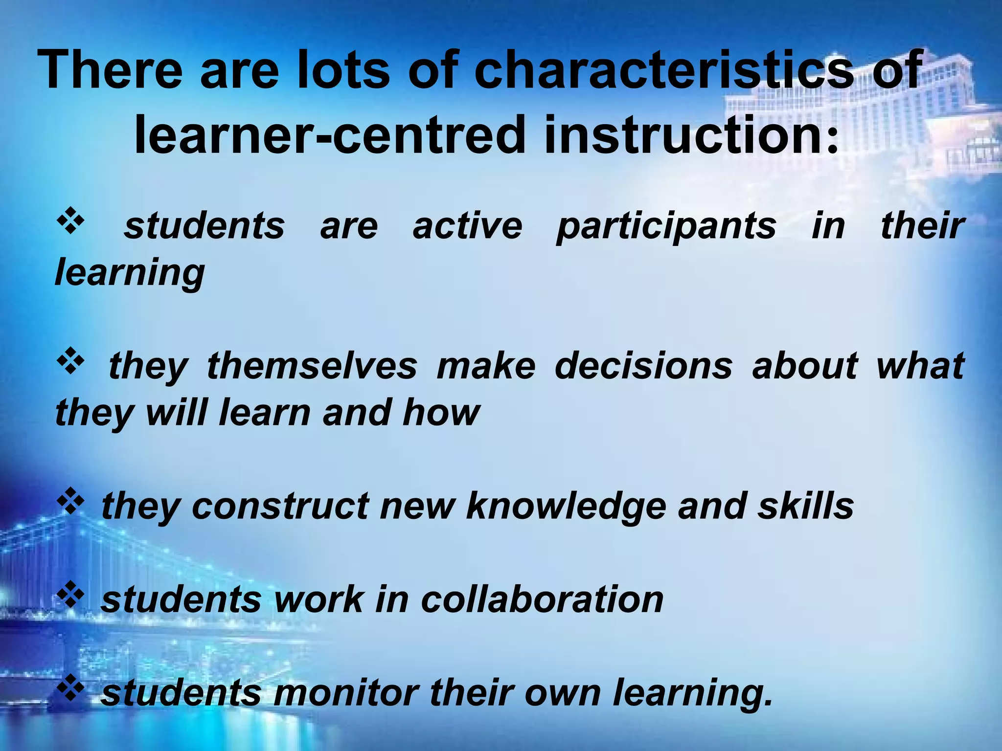 Learner-centered approach | PPT