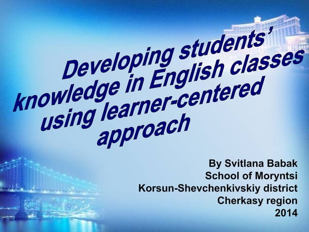 Learner-centered approach | PPT