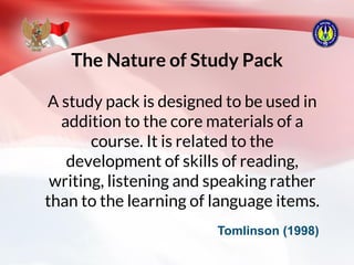 DEVELOPING STUDY PACK THAT PROMOTES HIGHER ORDER THINKING SKILLS | PPT