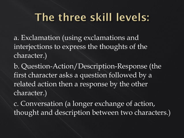 Developing suspense! | PPT