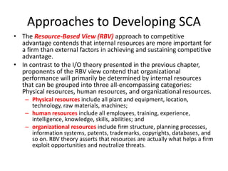 Developing Sustainable Advantage (SCA).pptx | Business Administration ...