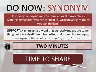 Developing talk training | PPT