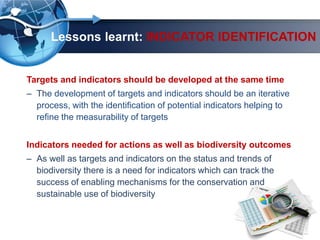 Developing targets and indicators for the Post-2020 Biodiversity ...