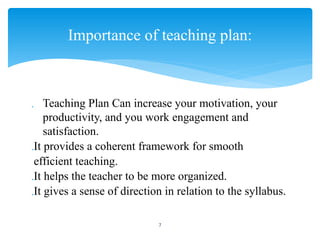 lecture 2 Developing Teaching Plan. pptx | PPTX