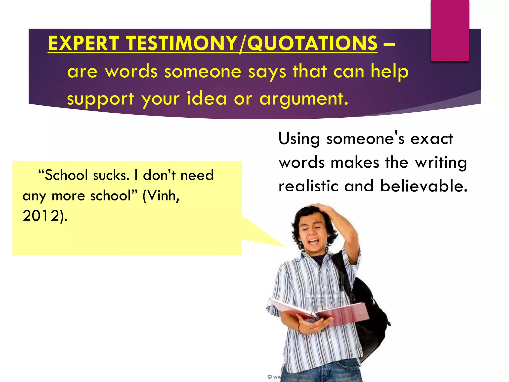 Developing the Body Paragraphs of an Expository Essay | PDF