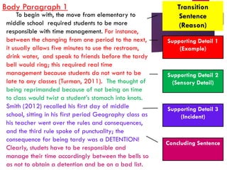 Developing the Body Paragraphs of an Expository Essay | PDF