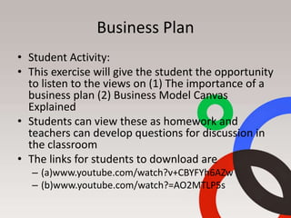 Developing the Business Model | PPTX
