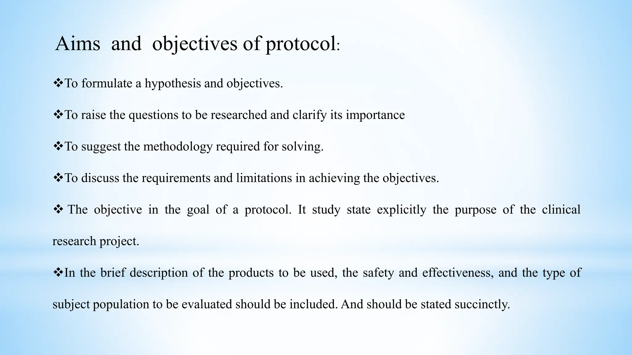 DEVELOPING THE CLINICAL TRIAL PROTOCOL | PPT | PPTX