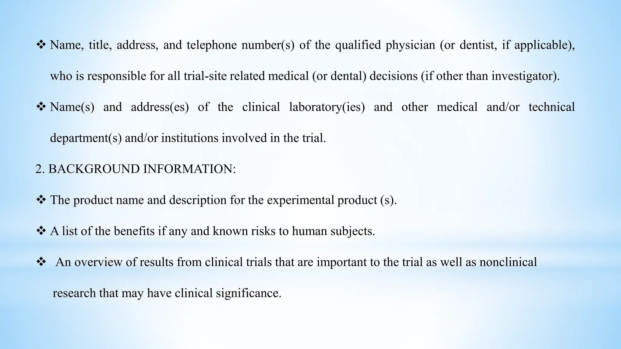 DEVELOPING THE CLINICAL TRIAL PROTOCOL | PPT | PPTX
