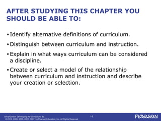 Developing the curriculum chapter 1 | PPT