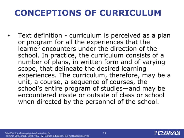 Developing the curriculum chapter 1 | PPT