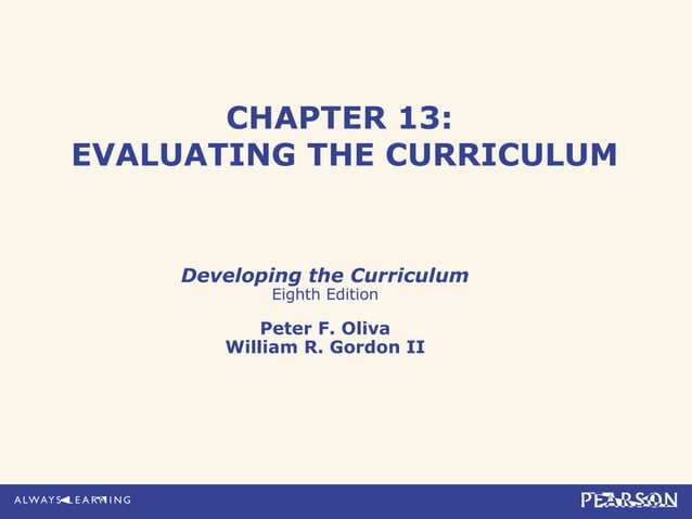 Developing the curriculum chapter 13 | PPT | Educational Assessment | Education