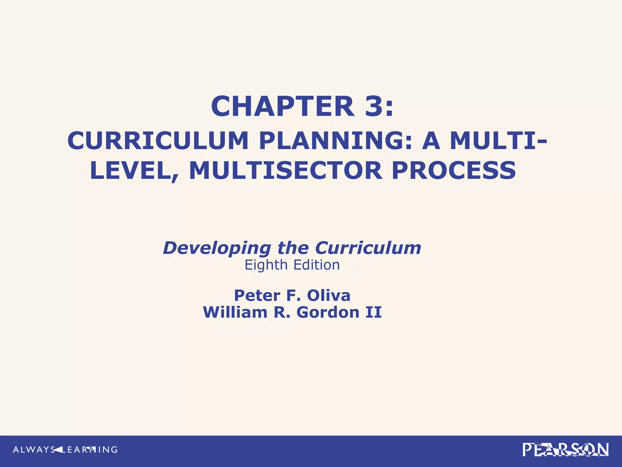 Developing the curriculum chapter 3 | PPT