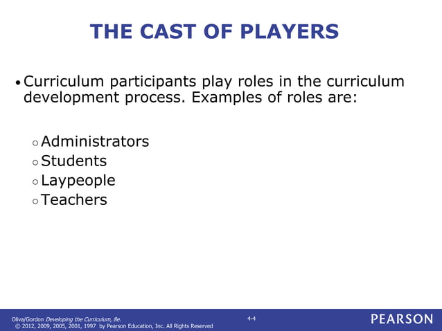 Developing the curriculum chapter 4 | PPT