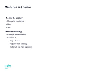 Developing the FM strategy | PPT