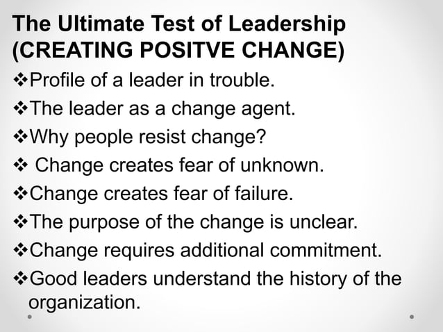 Developing the leader within you | PPTX