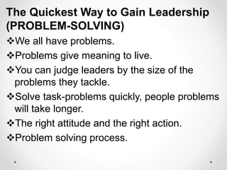 Developing the leader within you | PPTX