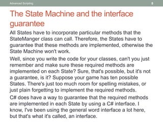 Developing the State Machine with code c# for application and game ...