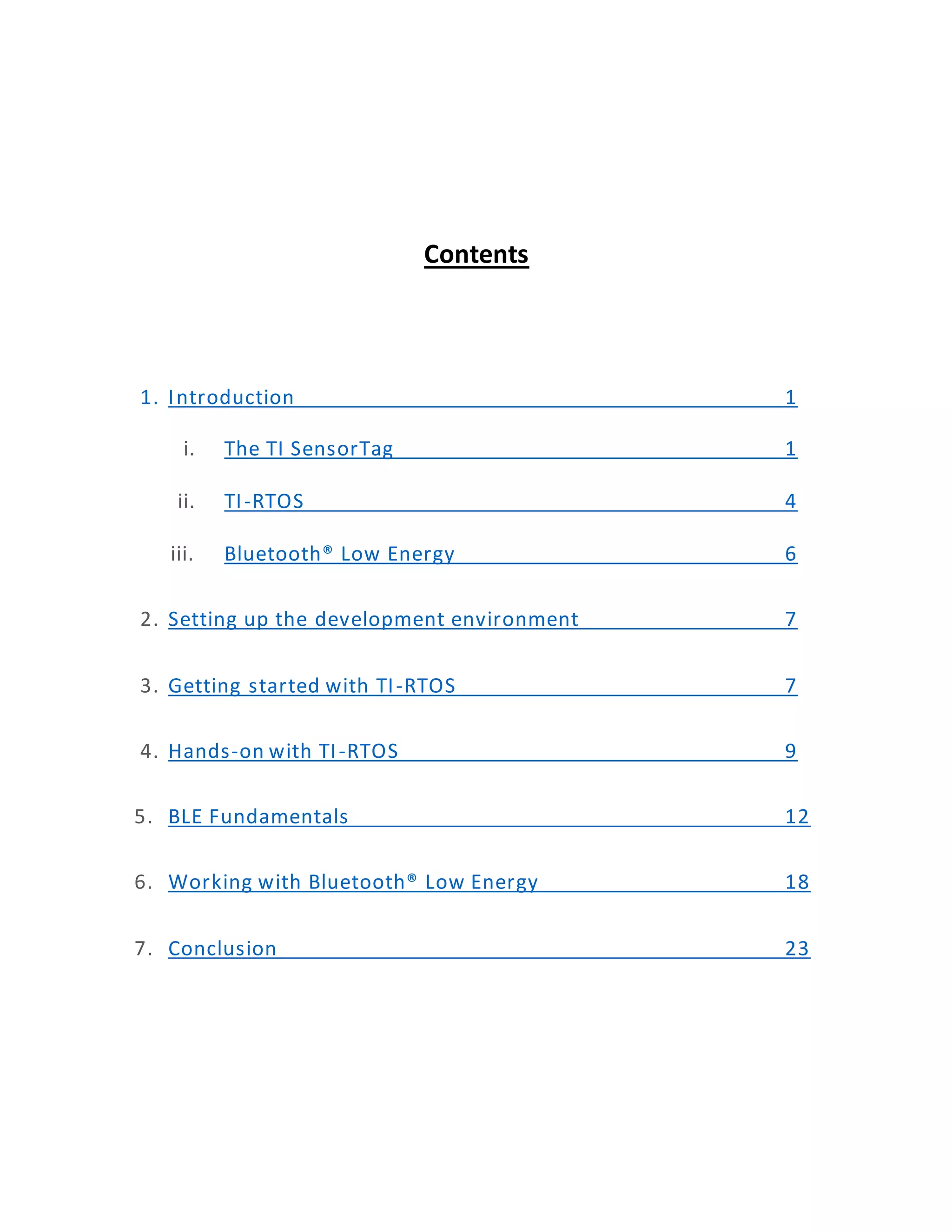 Developing TI RTOS Applications and BLE Profiles | PDF Developing TI RTOS Applications and BLE Profiles | PDF