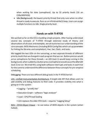 Developing TI RTOS Applications and BLE Profiles | PDF