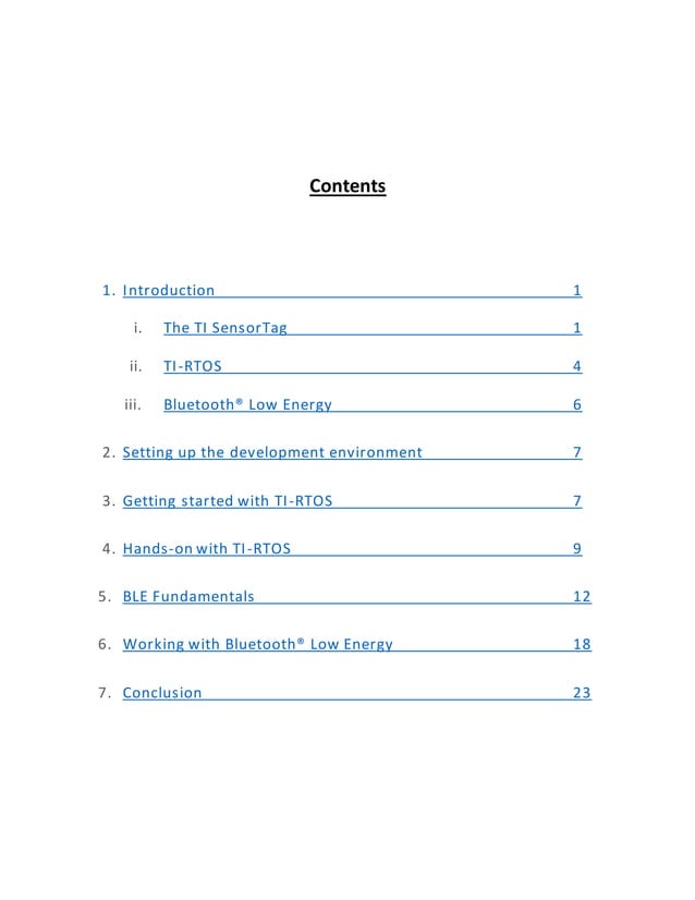 Developing TI RTOS Applications and BLE Profiles | PDF
