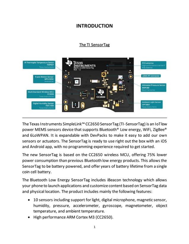 Developing TI RTOS Applications and BLE Profiles | PDF Developing TI RTOS Applications and BLE Profiles | PDF
