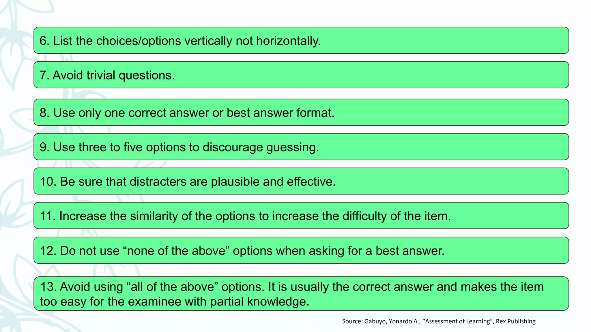 Developing Classroom-based Assessment Tools | PPTX