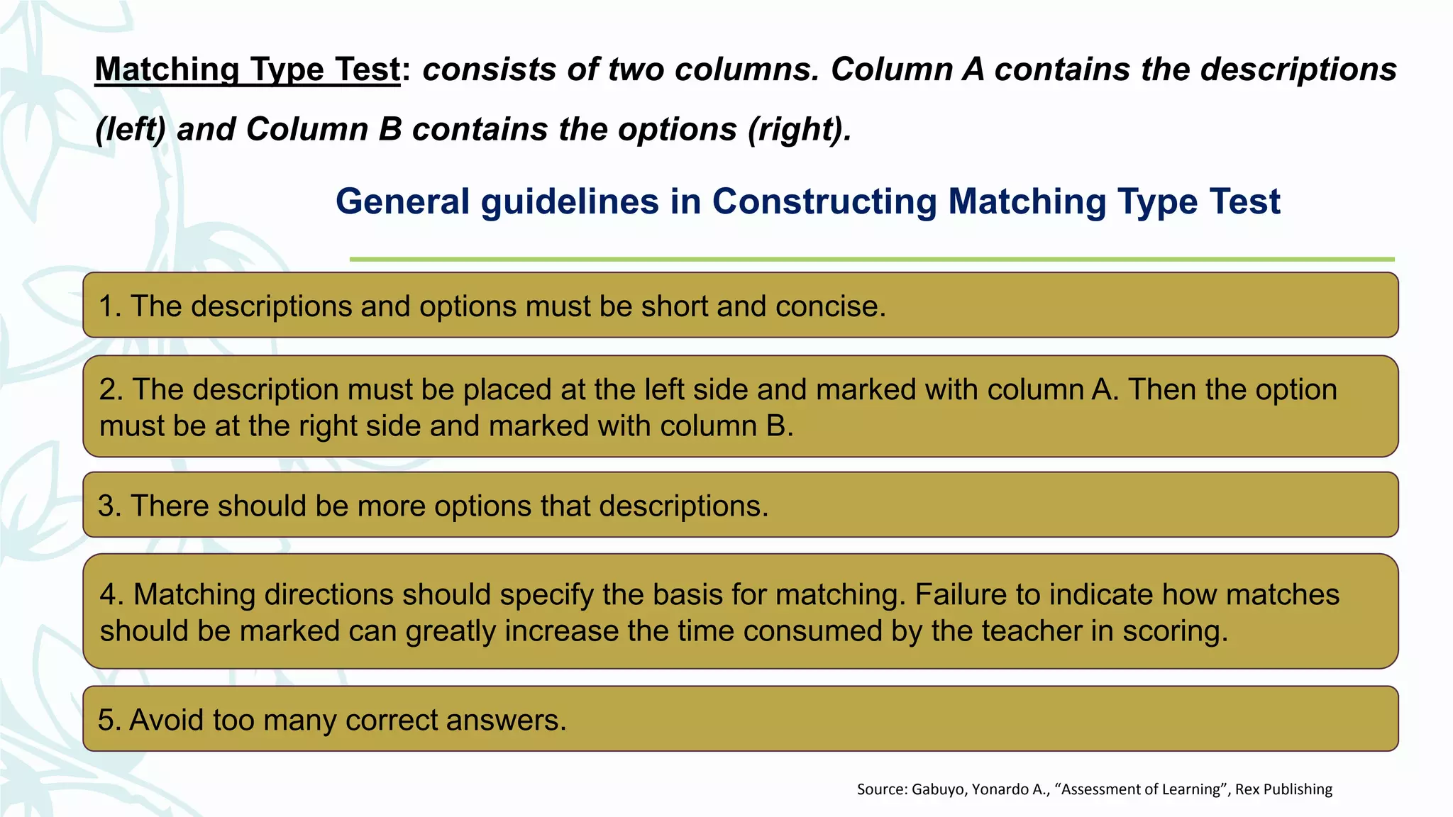 Developing Classroom-based Assessment Tools | PPTX