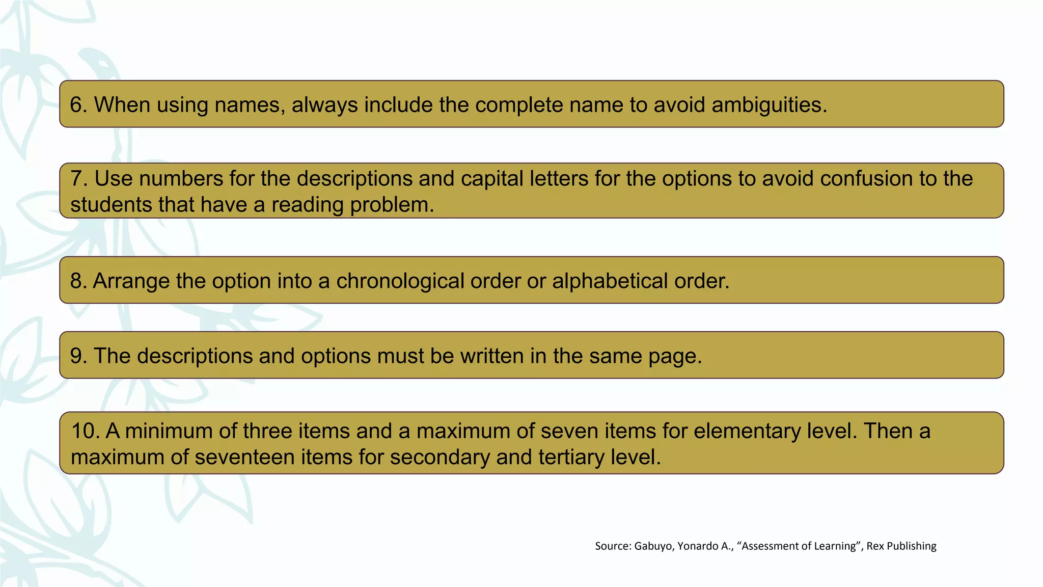 Developing Classroom-based Assessment Tools | PPTX