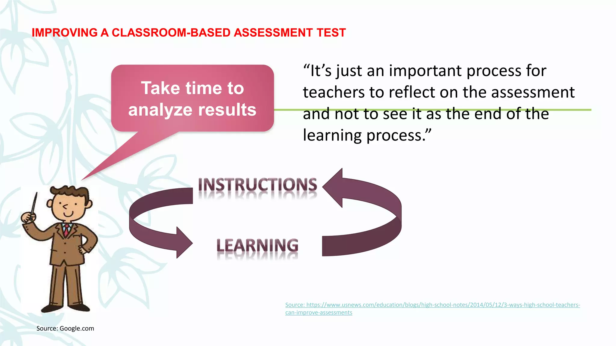 Developing Classroom-based Assessment Tools | PPTX