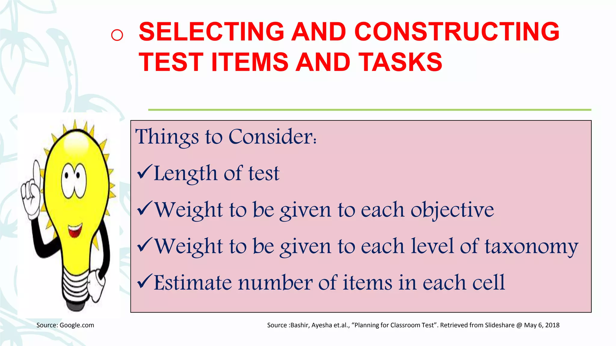 Developing Classroom-based Assessment Tools | PPTX