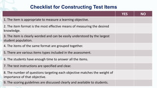 Developing Classroom-based Assessment Tools | PPTX