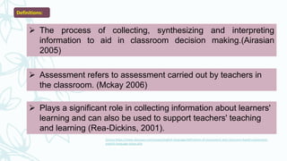 Developing Classroom-based Assessment Tools | PPTX