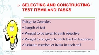 Developing Classroom-based Assessment Tools | PPTX