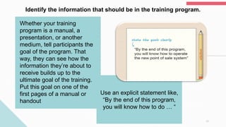 Developing Training Materials | PDF